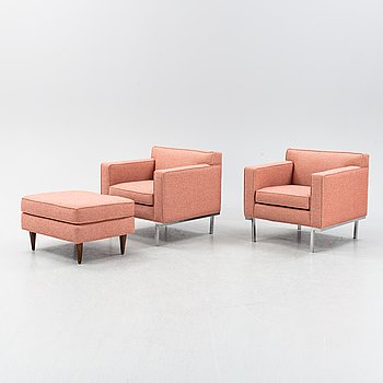 Ted Boerner, easy chair 'Theatre', and a footrest 'Bantam', Design ...