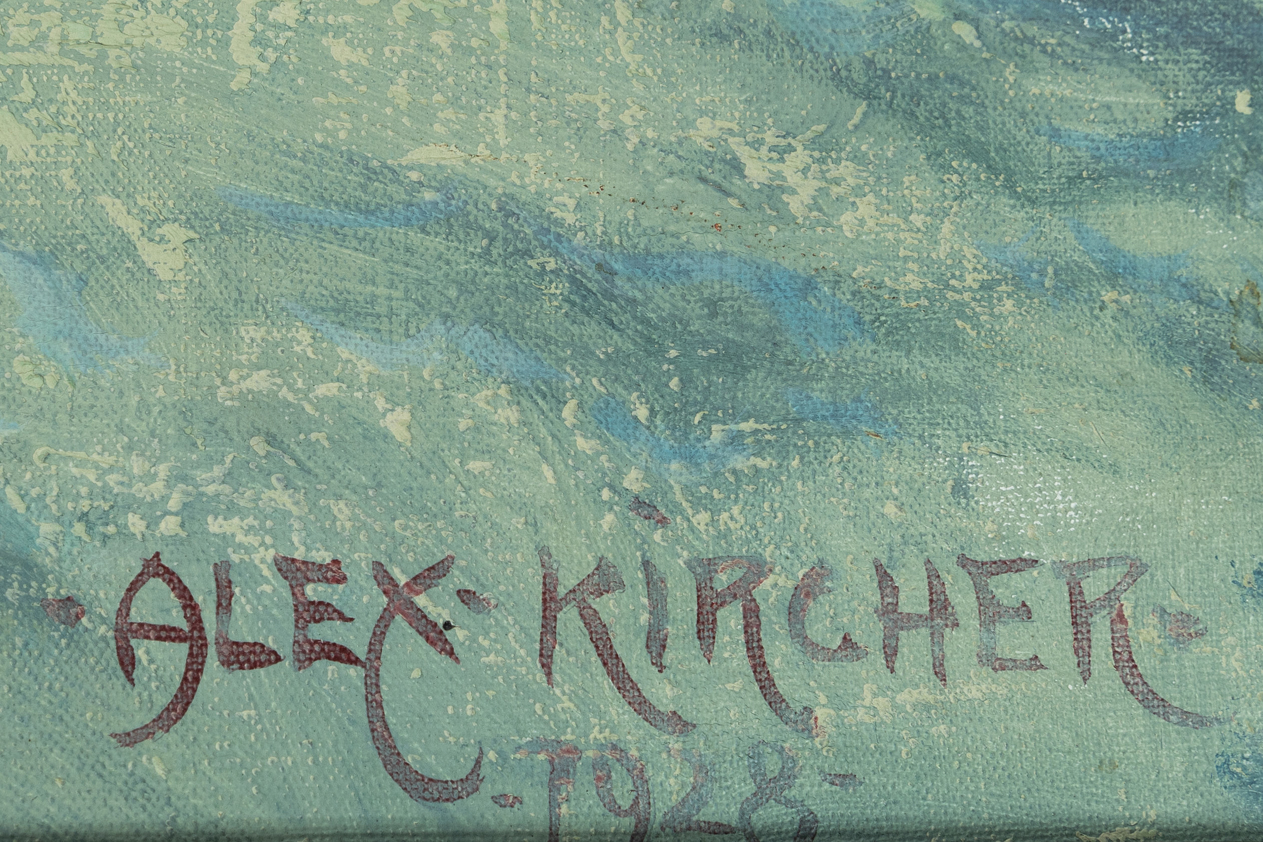 Alexander Kircher, olja på duk, signerad. - Bukowskis