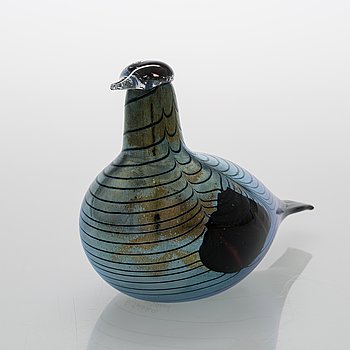 Oiva Toikka, a glass bird, signed O. Toikka Nuutajärvi Notsjö Telko ...