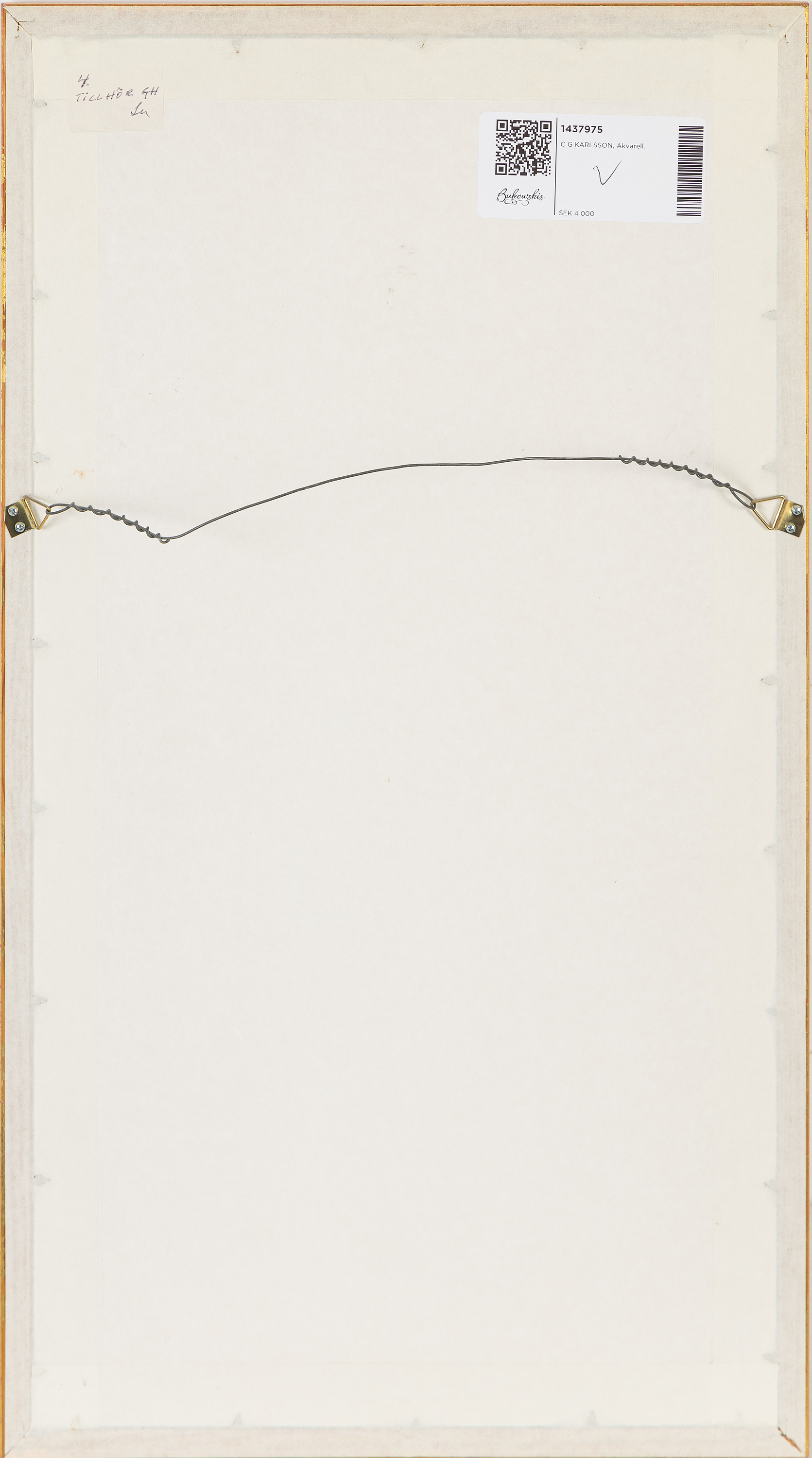 C Göran Karlsson, tempera, signerad CGK och daterad 92. - Bukowskis