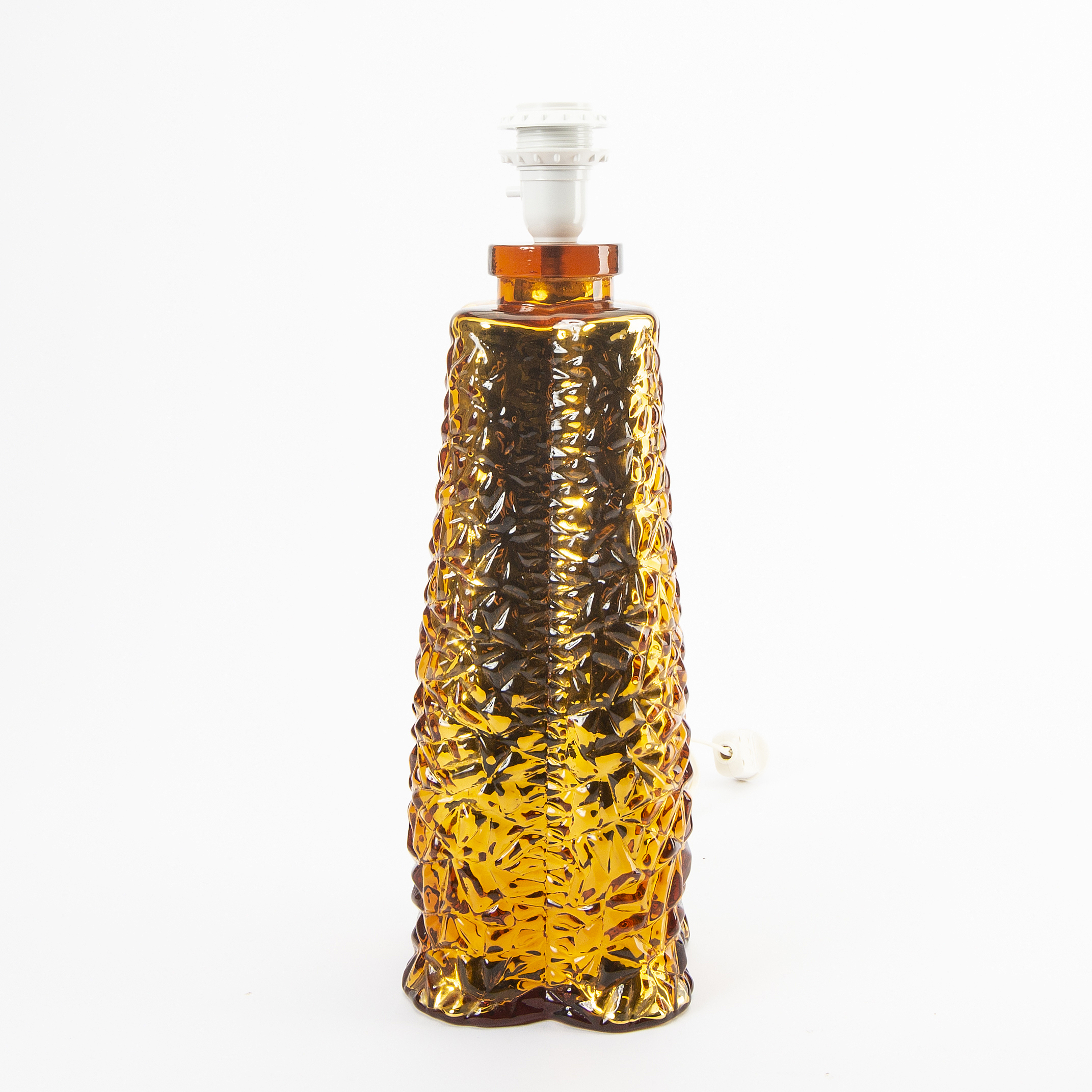 A signed Gustaf Leek glass table lamp 1960/70s. - Bukowskis