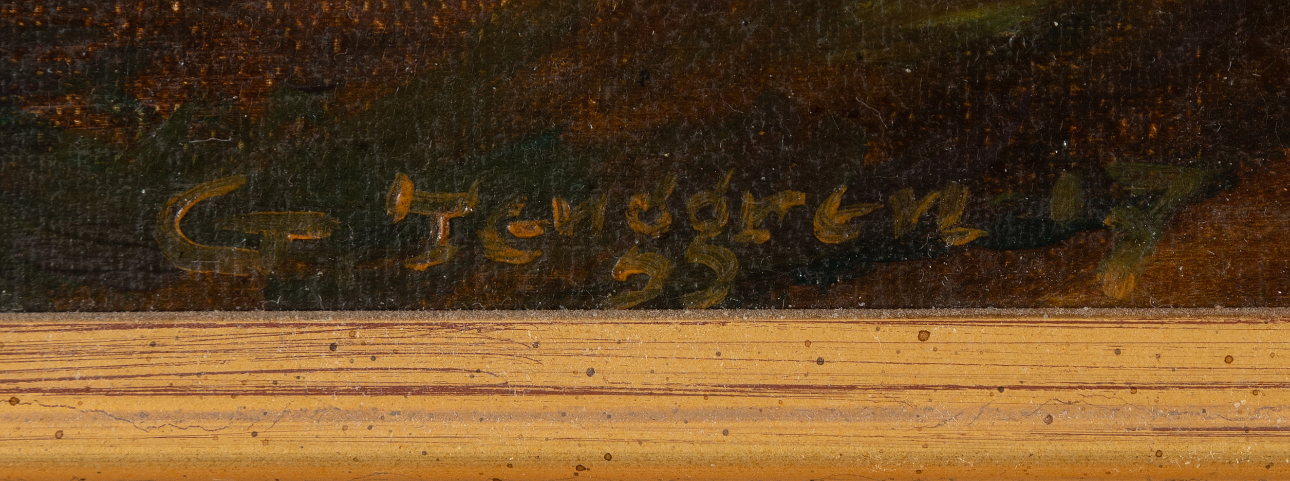 Gustaf Adolf Tenggren, olja på duk, signerad. - Bukowskis
