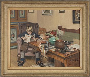 Gustaf Magnusson, oil on panel, signed and dated 1943. - Bukowskis