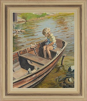 Gustaf Magnusson, oil on panel, signed and dated 1943. - Bukowskis