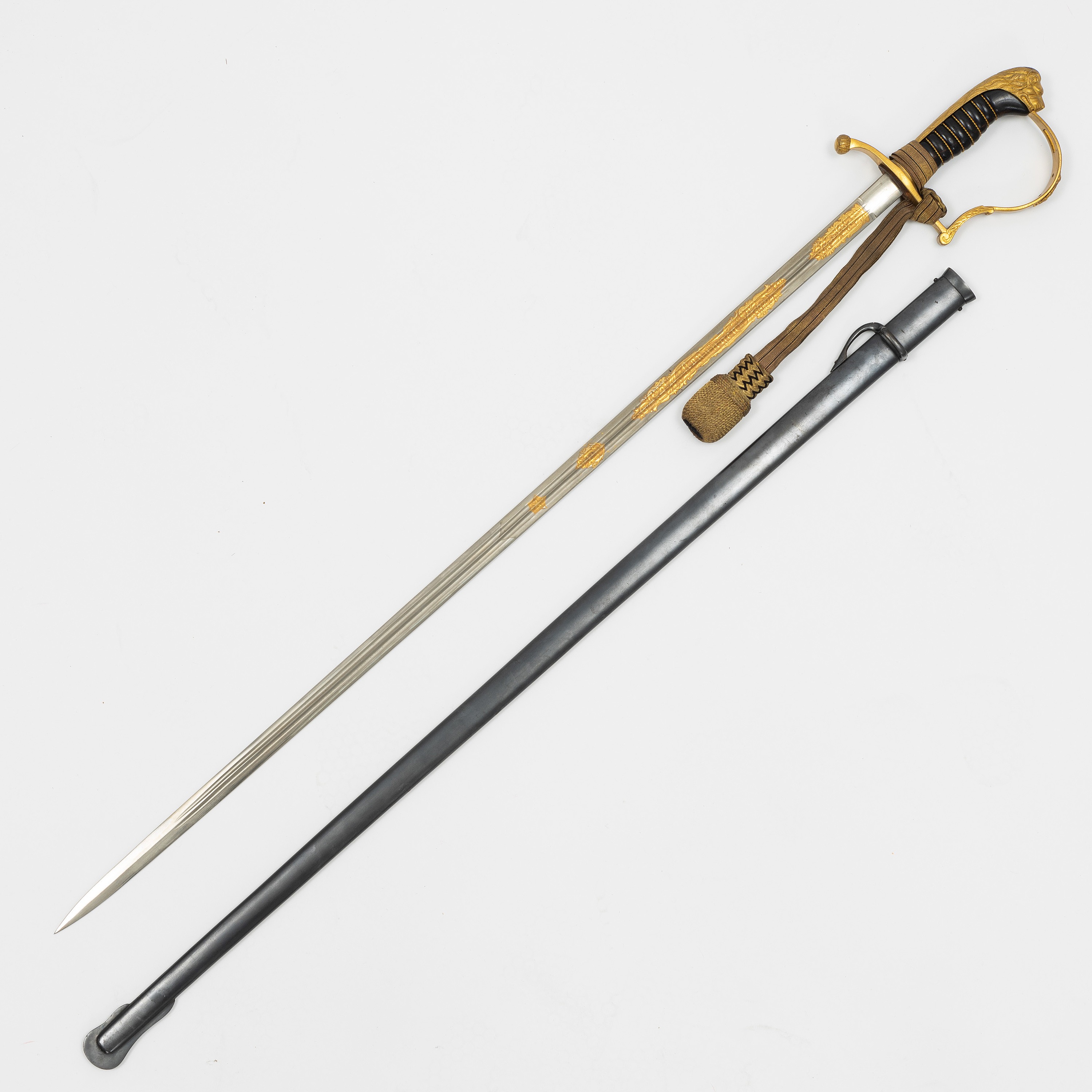 A Swedish infantry officer's sword, 1899 pattern, with scabbard ...