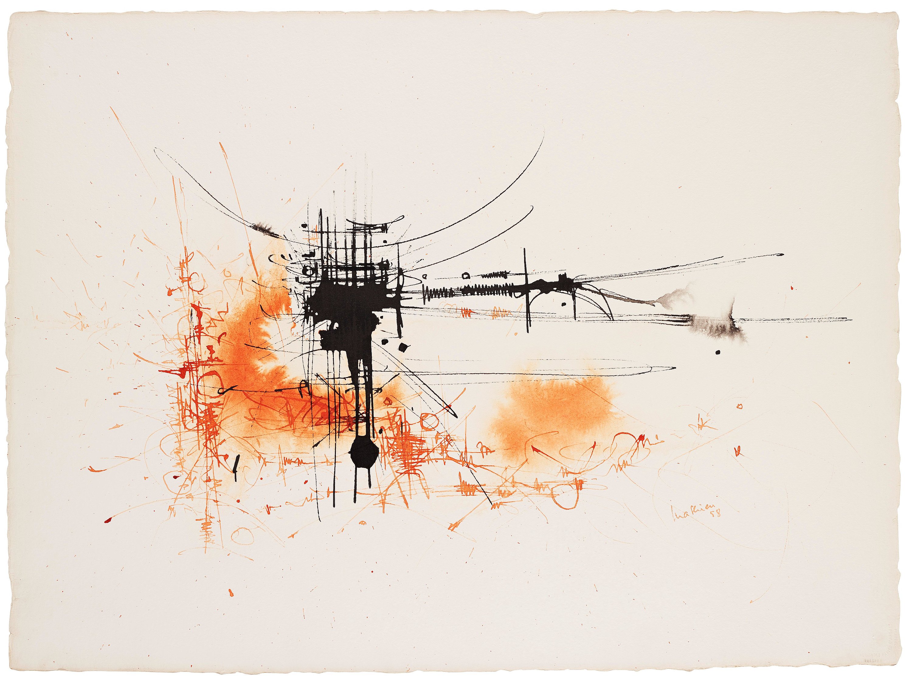 Georges Mathieu, Untitled. - Bukowskis