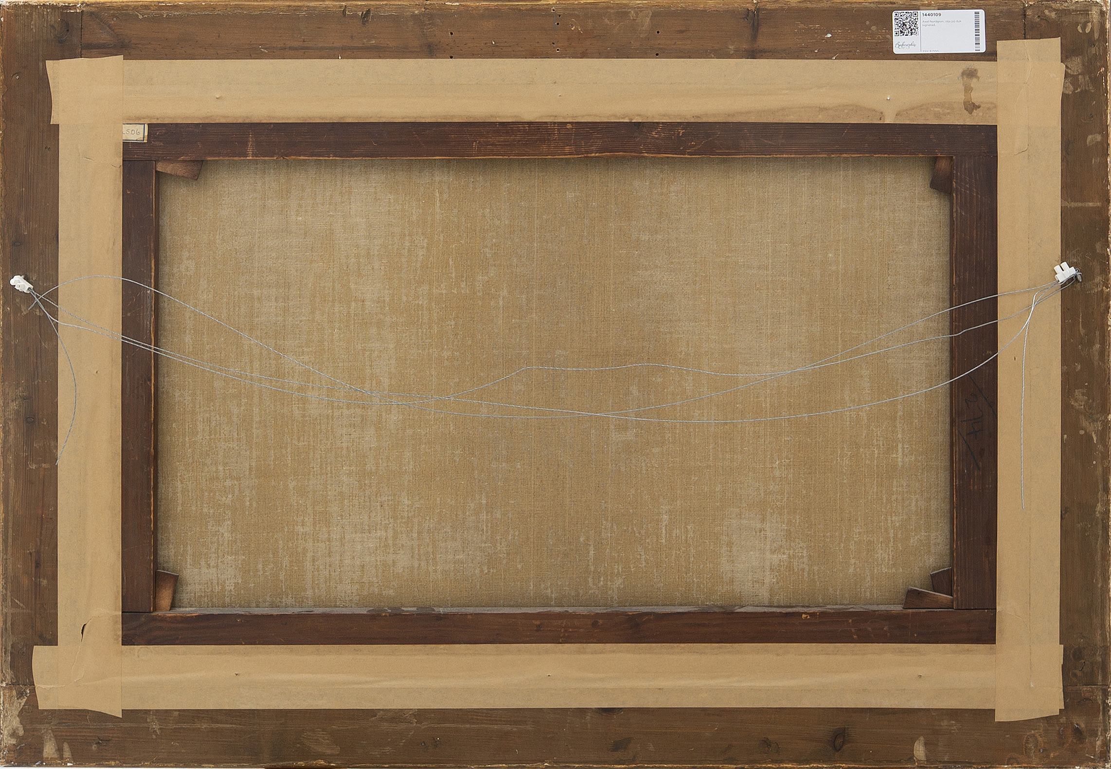 Axel Nordgren, oil on canvas. - Bukowskis