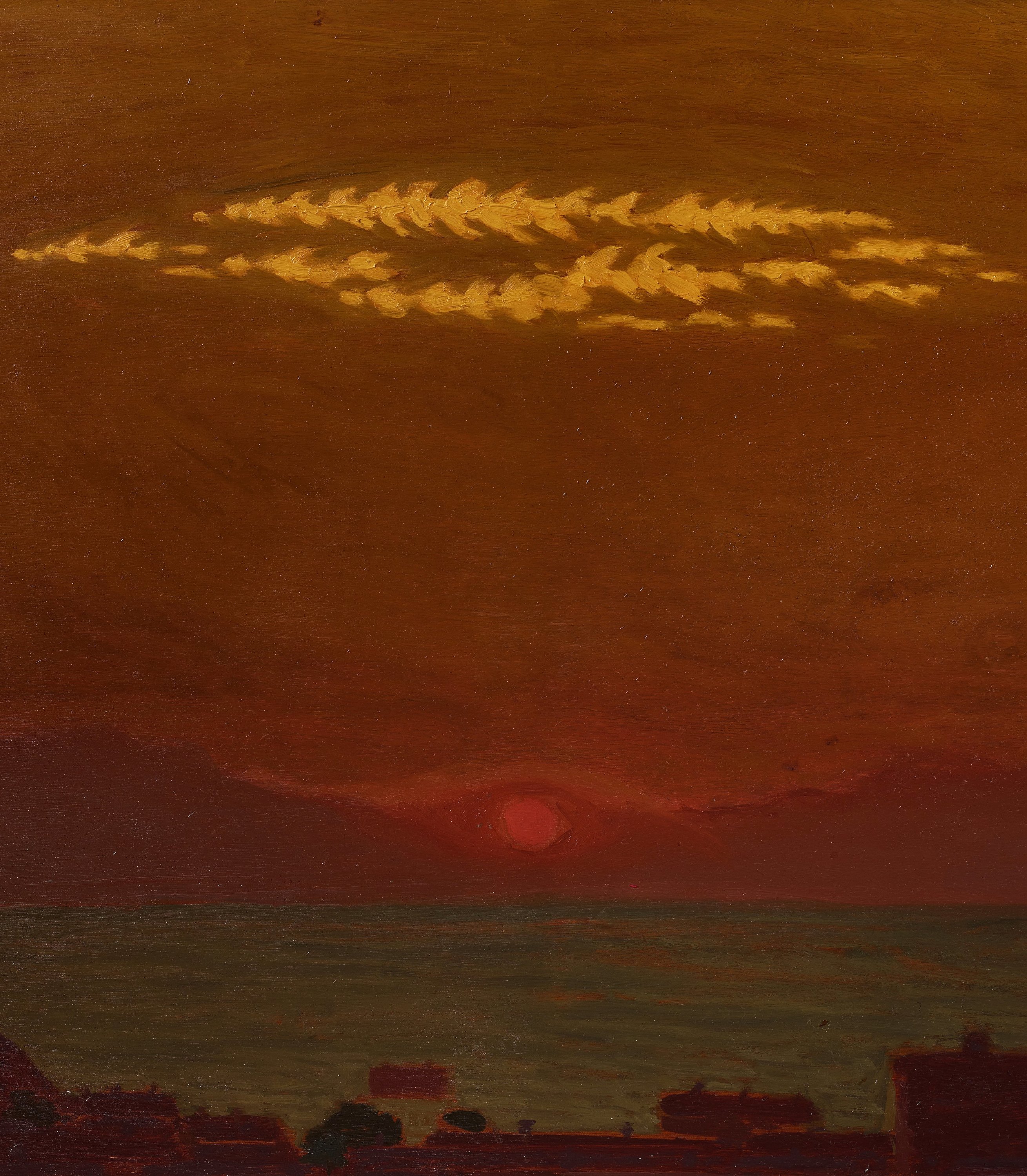 Pelle Swedlund, "Solnedgång över Alvaret" (Sunset Alvaret). - Bukowskis