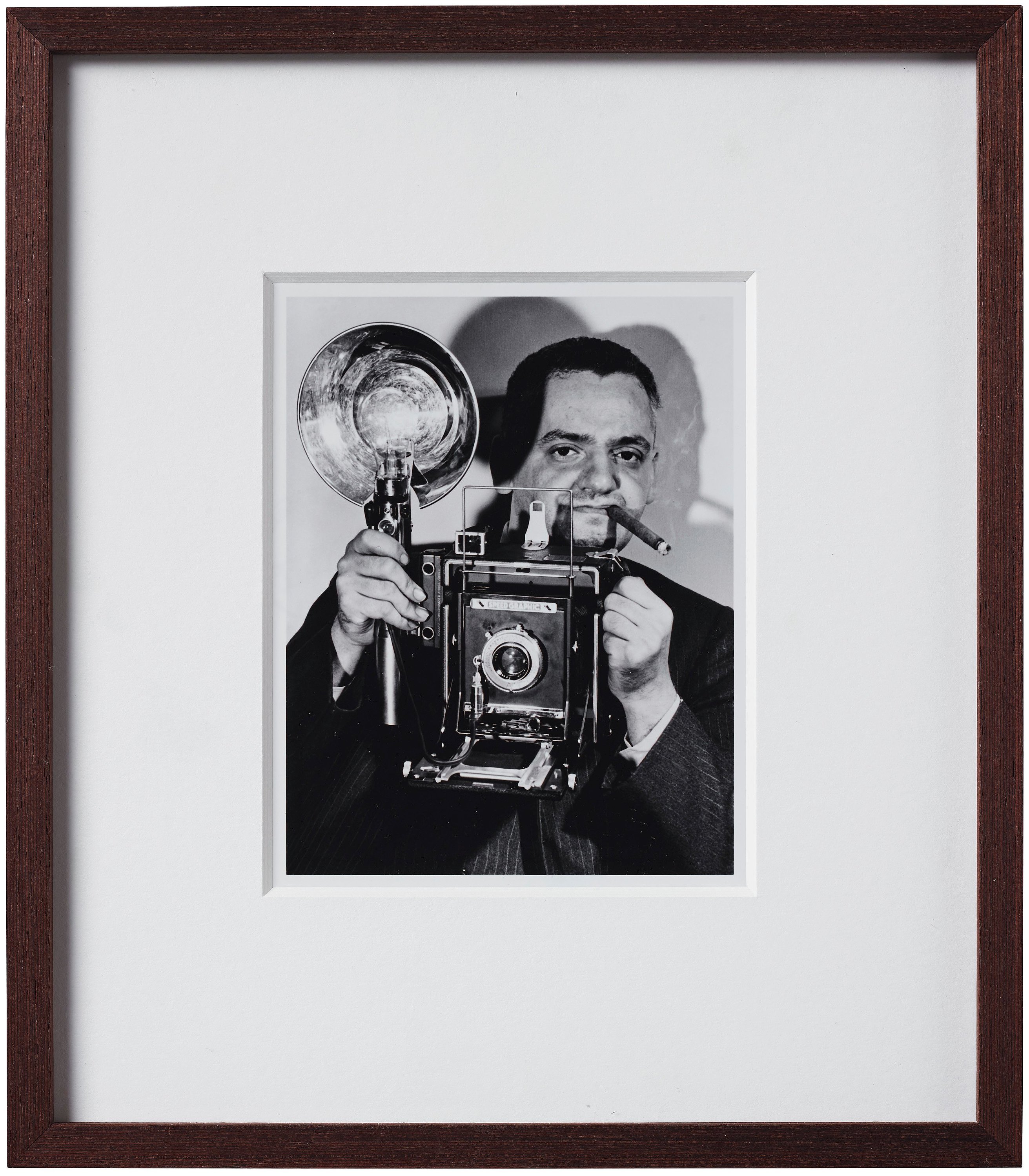 Weegee, "Weegee with his Speed Graphic camera, New York", c. 1944 ...