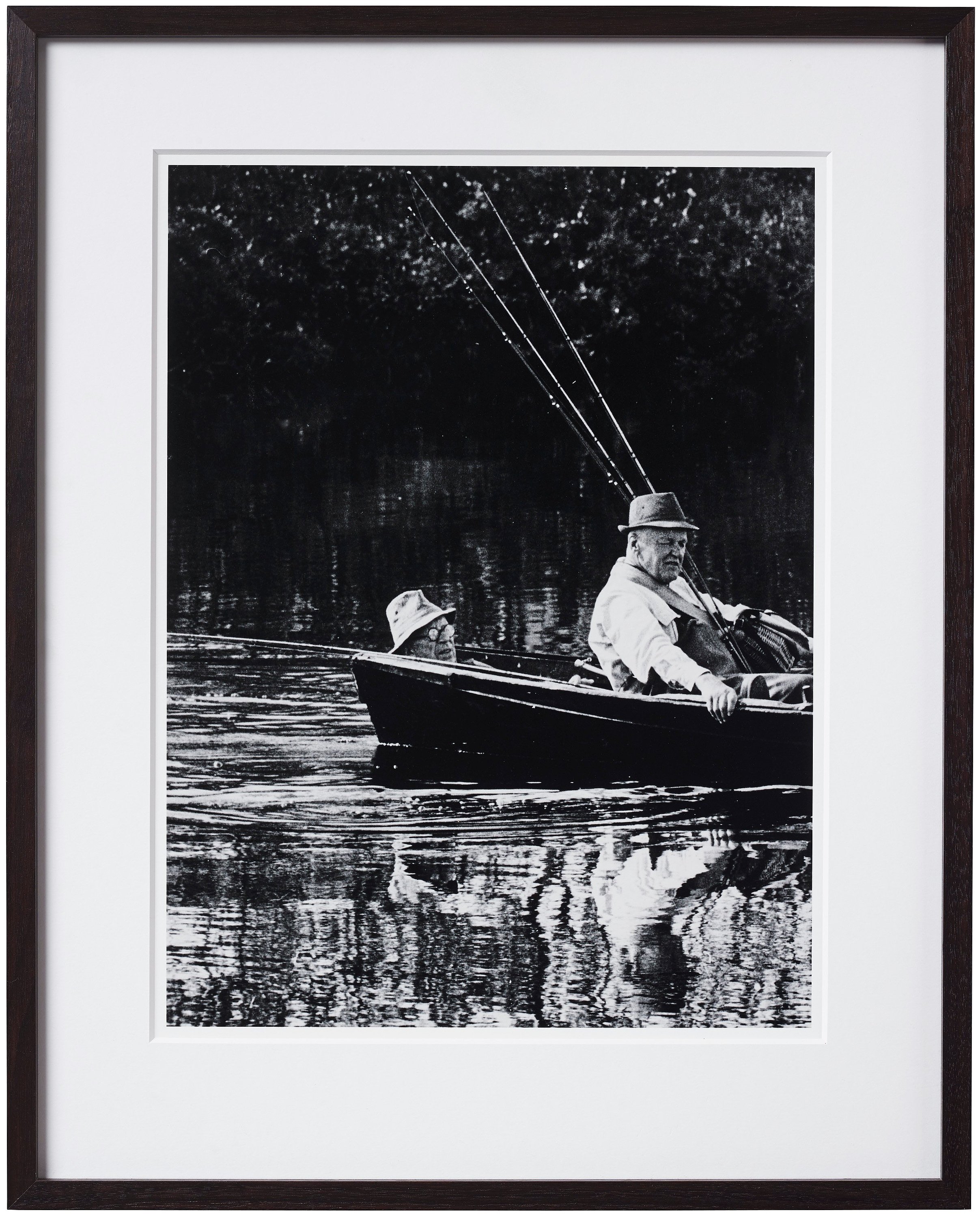 Ragnhild Haarstad, "Kung Gustav VI Adolf i Storuman, 1965.". - Bukowskis