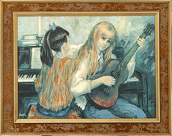 Martha Moore, oil on canvas signed. - Bukowskis