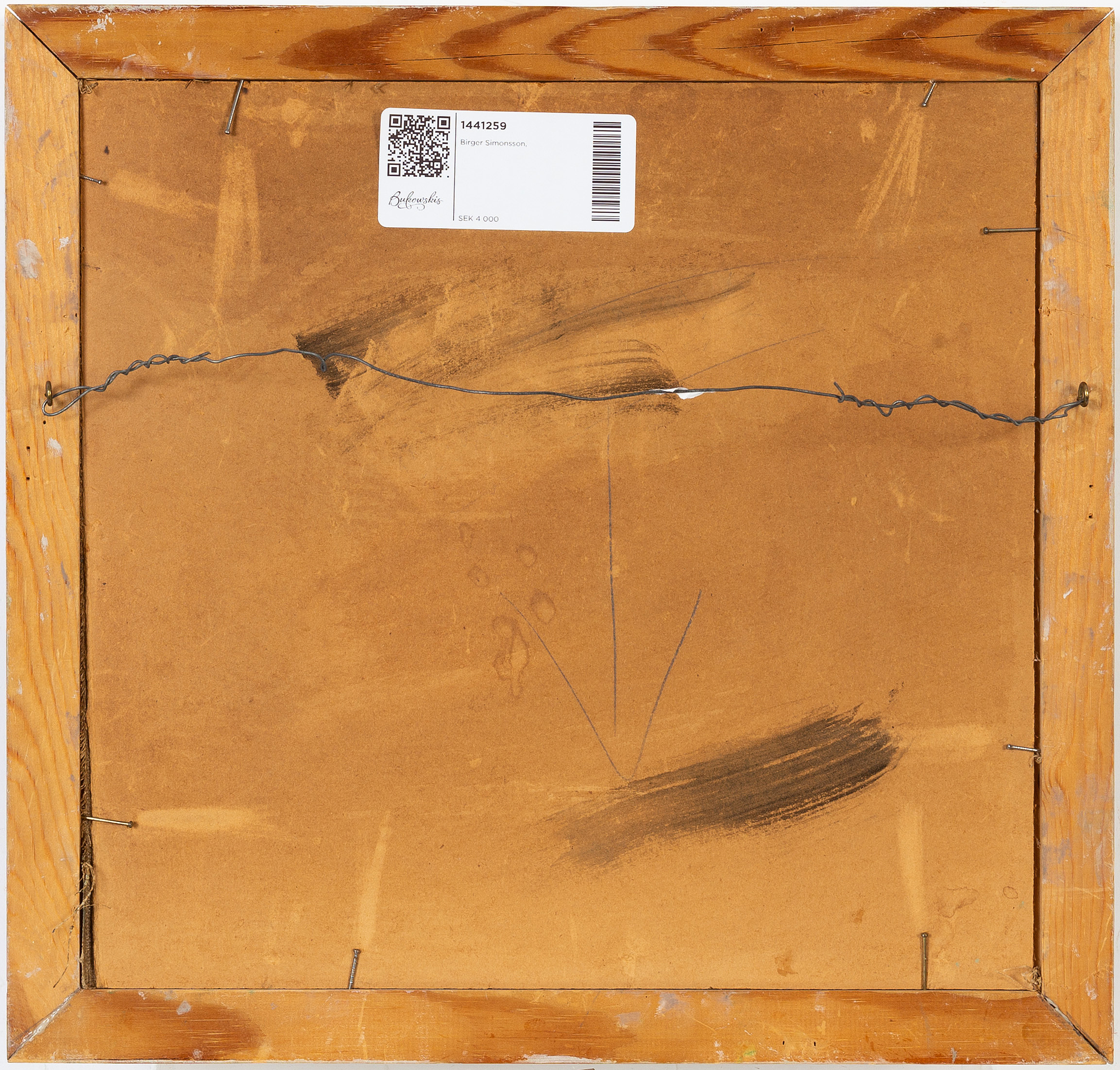 Birger Simonsson, oil on canvas/paper-panel, signed and dated 1921 ...