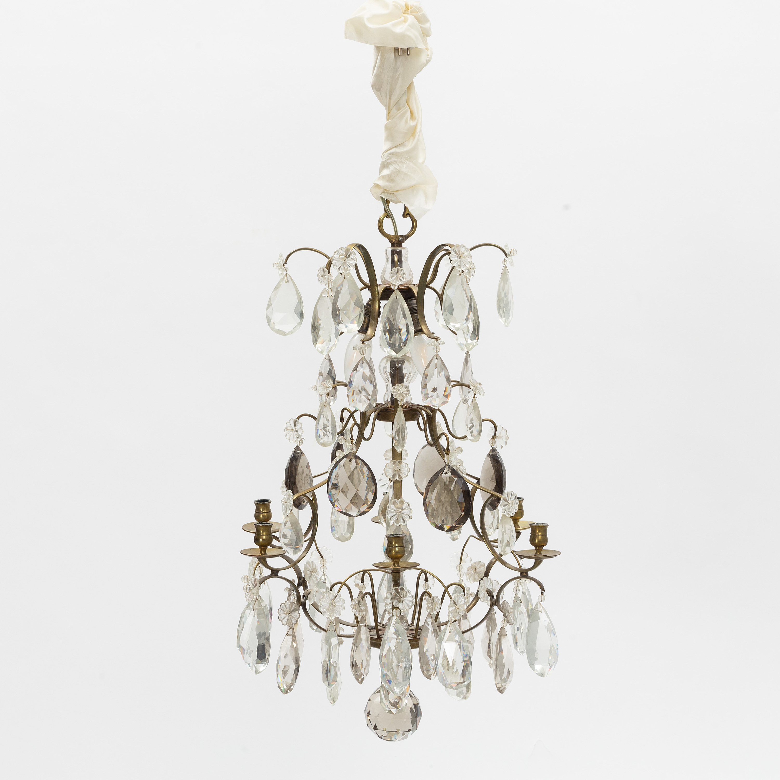 A Rococo style chandelier, mid 20th Century. - Bukowskis