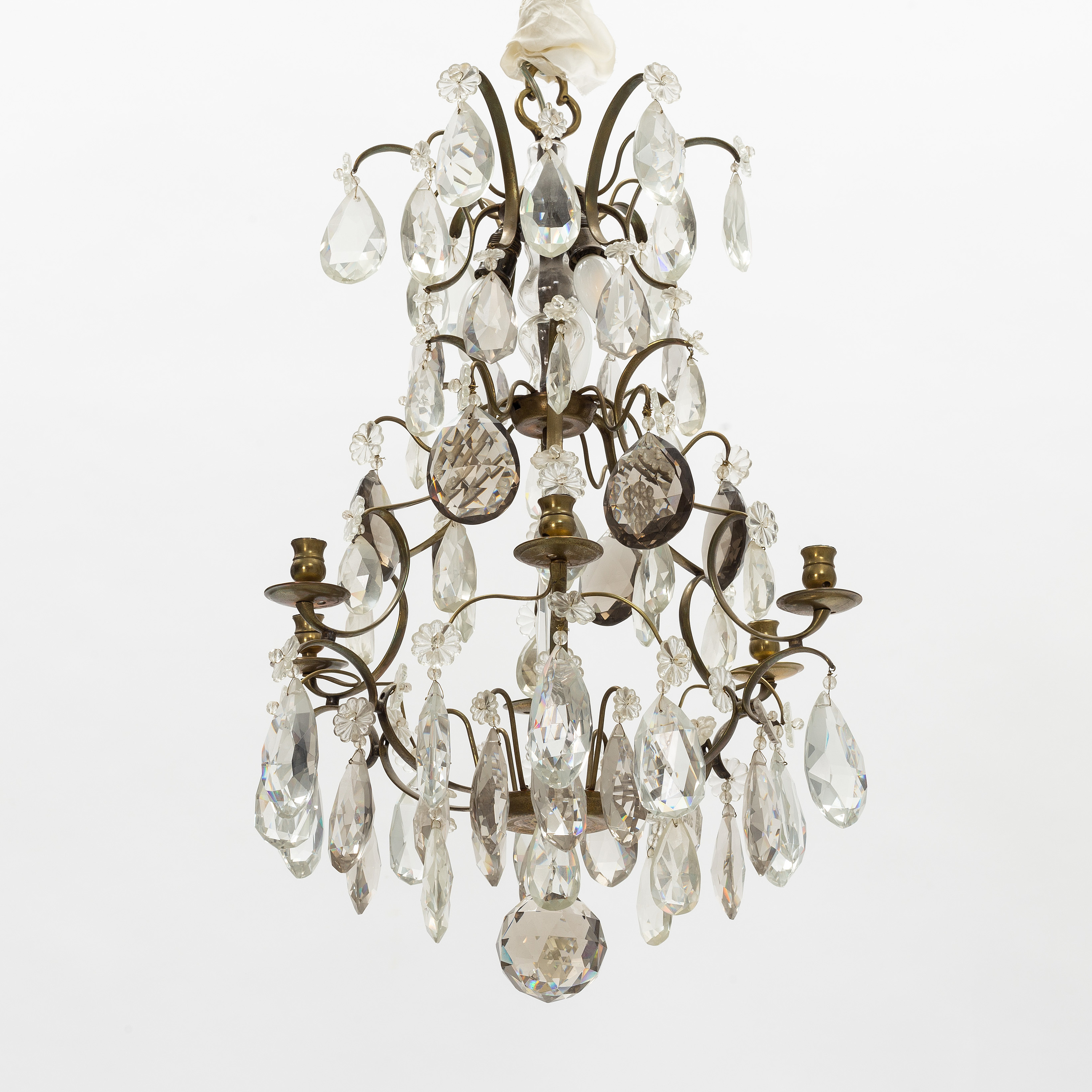A Rococo style chandelier, mid 20th Century. - Bukowskis