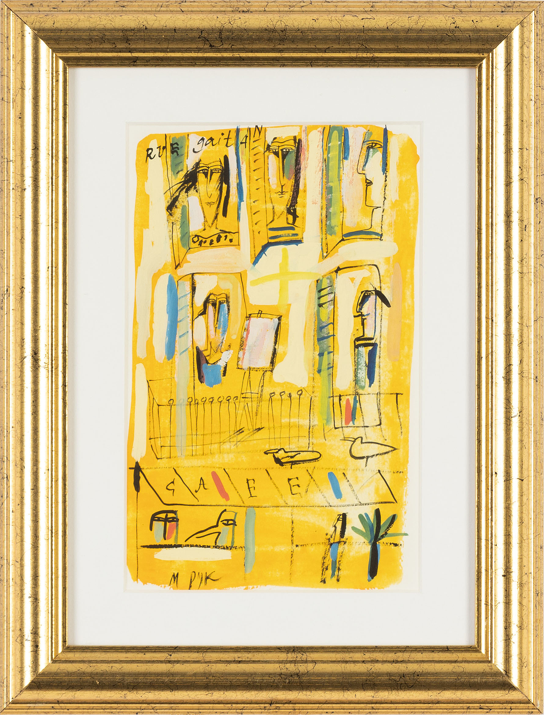 Madeleine Pyk, gouache och akvarell, signerad. - Bukowskis