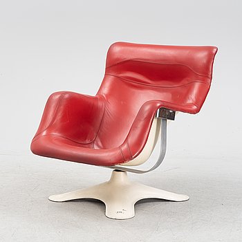 Yrjö Kukkapuro, an easy chair, Haimi, 1960's. - Bukowskis