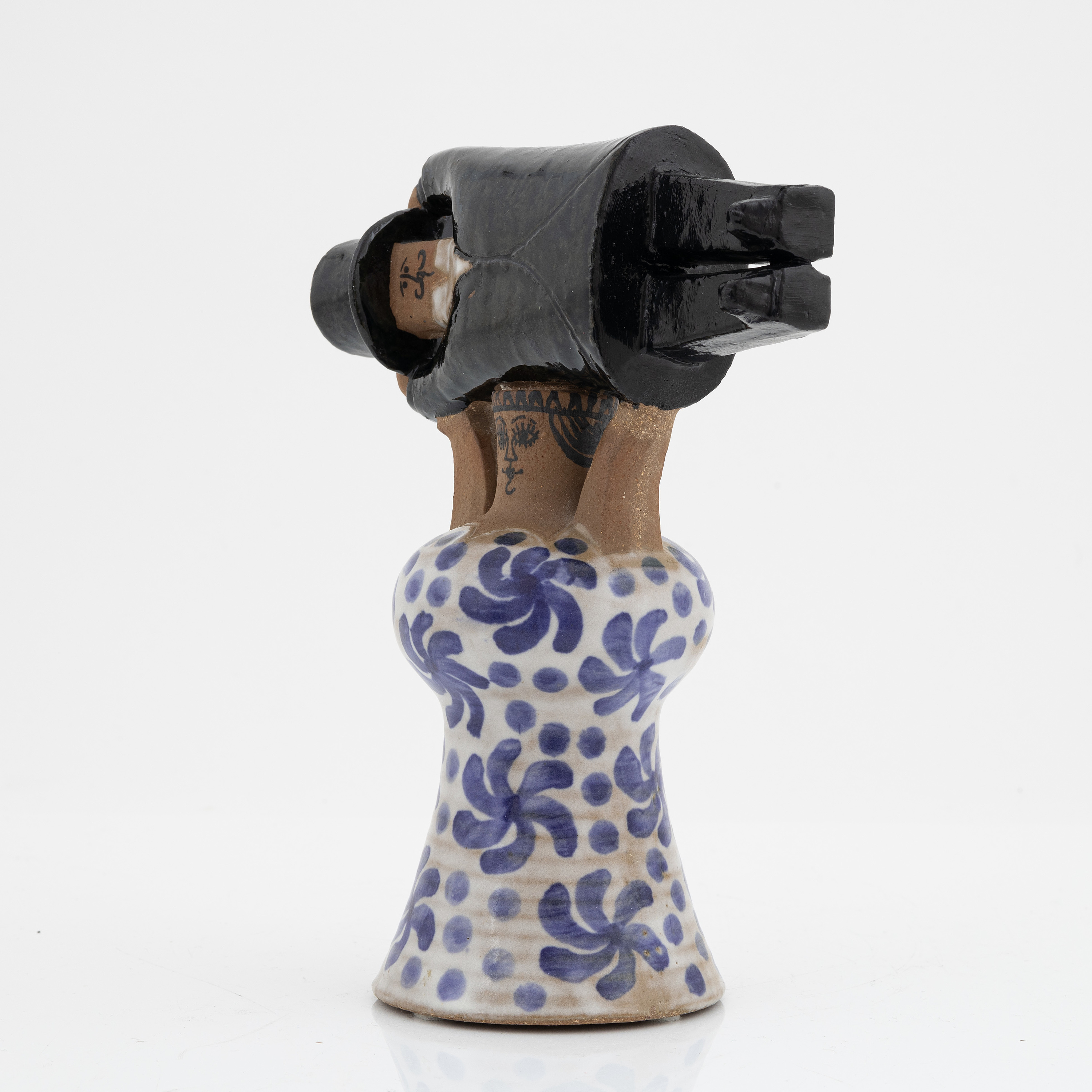 Lisa Larson, a stoneware figurine, 'Samhällsdebatten', Gustavsberg ...