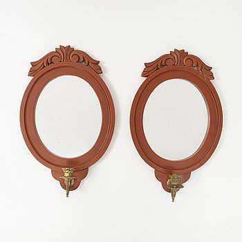 Spegellampetter, ett par gustaviansk stil, Gamla Sverige, Åmells Möbler ...