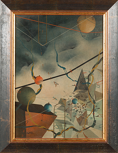 Witold Popiel, oil on canvas, signed. - Bukowskis