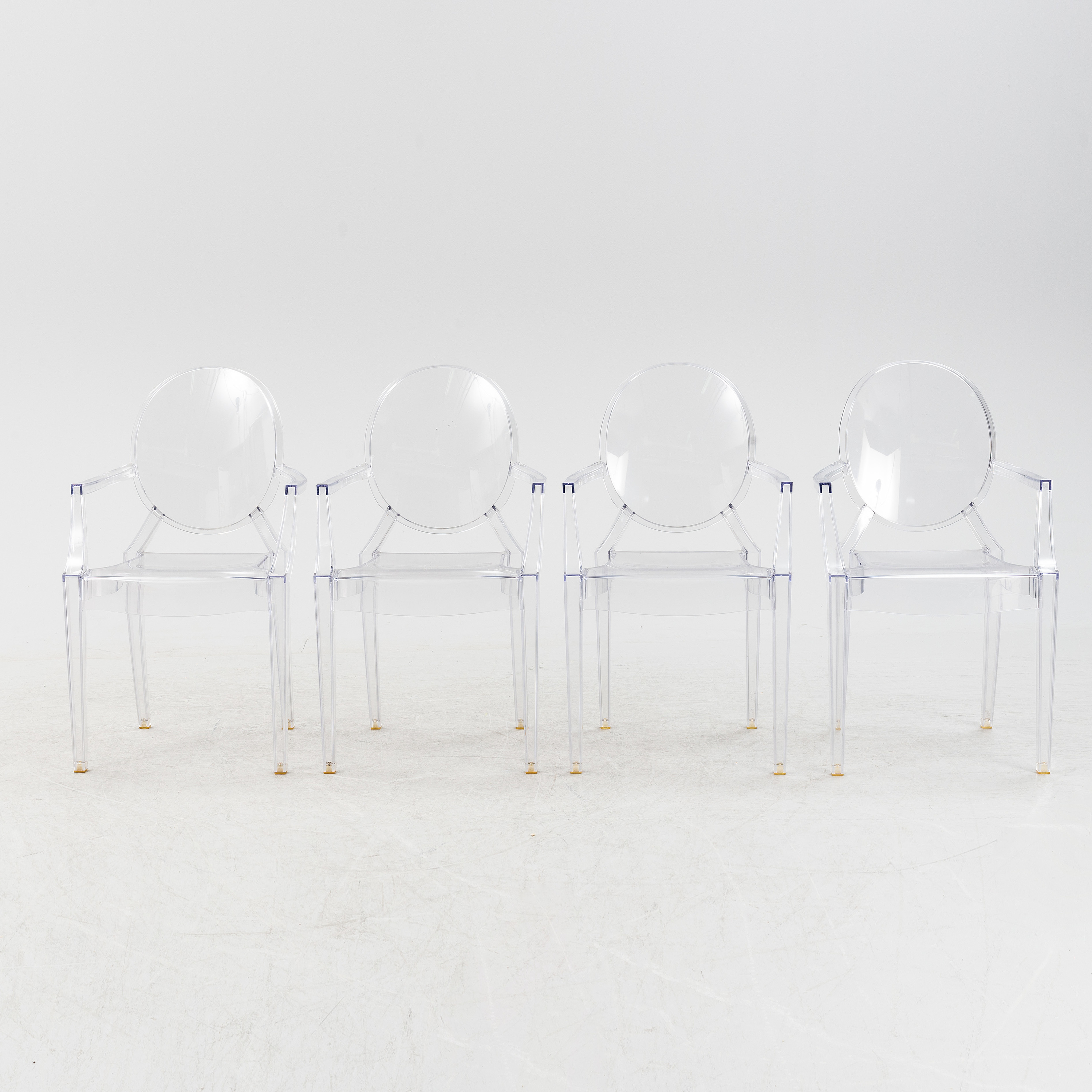 Philippe Starck, stolar, 4 st, "Louis Ghost", Kartell. - Bukowskis