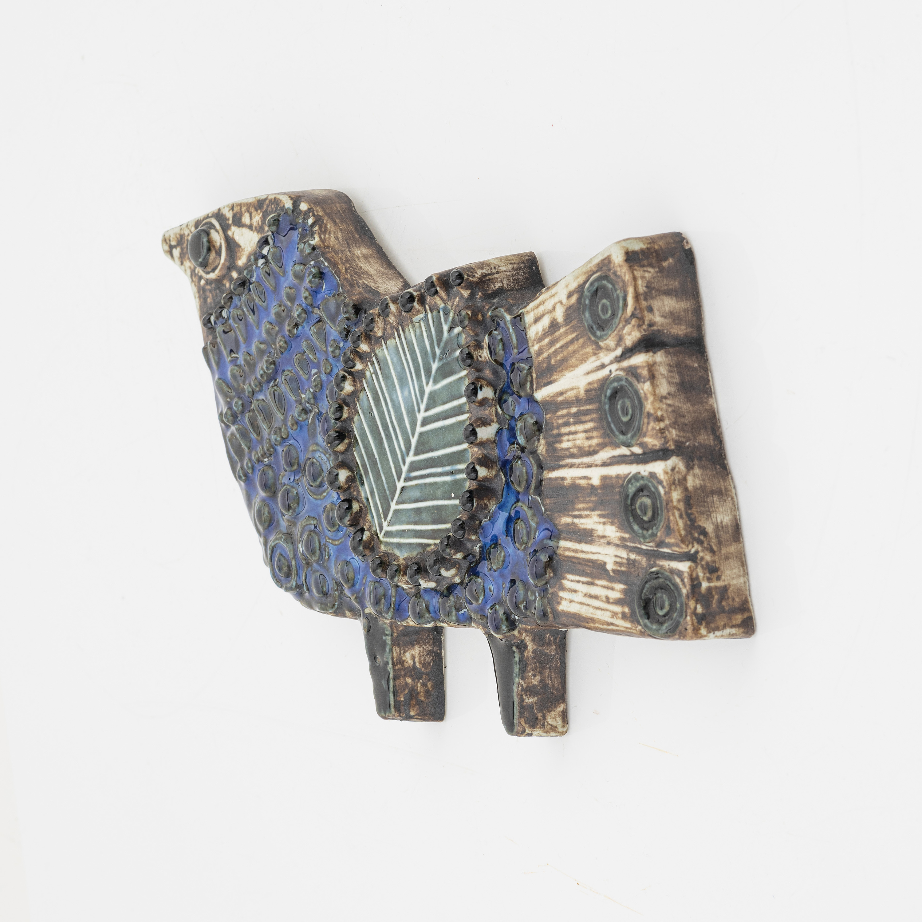 Lisa Larson, väggrelief, stengods, fågel, Gustavsberg. - Bukowskis