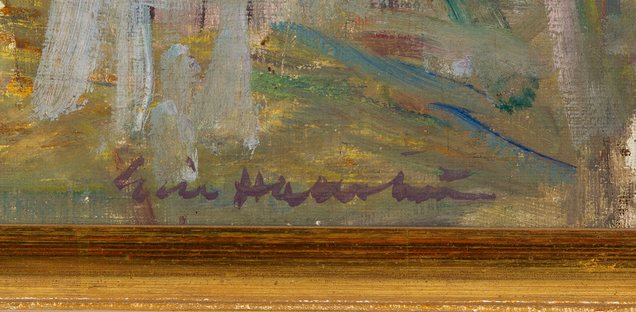 Eric Hallström, olja på duk/pannå, signerad. - Bukowskis