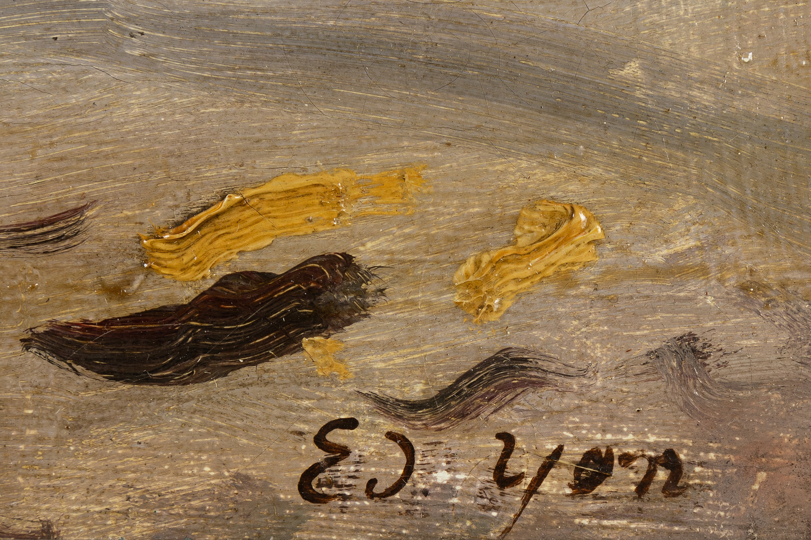 Edmond Yon, oil on canvas, signed Ed Yon. - Bukowskis