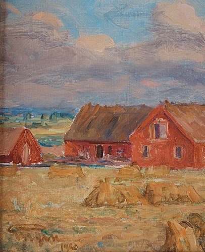 Prins Eugen, Harvest time, Örberga. - Bukowskis