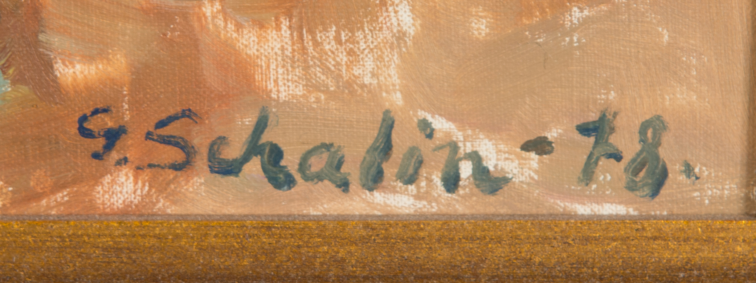 Greta Schalin, öljy kankaalle, signeerattu ja päivätty -78. - Bukowskis