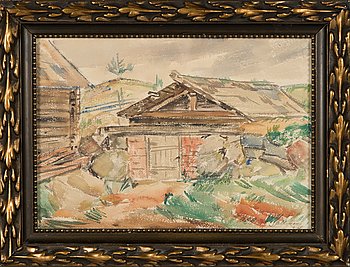 Tyko Sallinen, watercolour, signed and unclearly dated. - Bukowskis