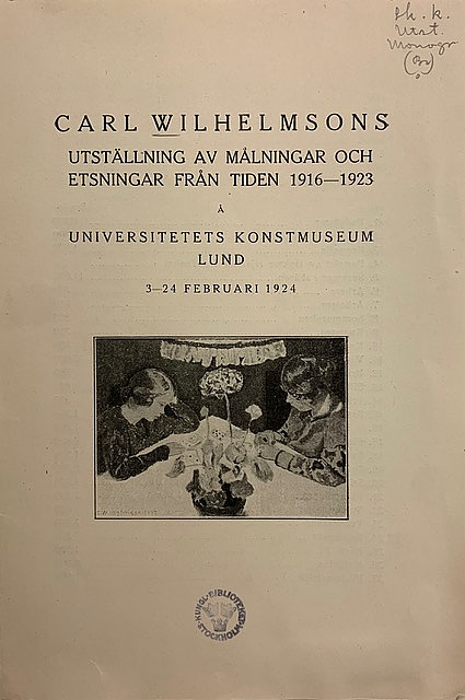 Carl Wilhelmson, ”Segelsömnad". - Bukowskis