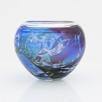 Maja Cunningham, a glass vase, Erikshyttan, 2006. - Bukowskis