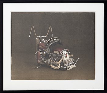 John-E Franzén, lithograph in colours signed and numbered 154/250 ...