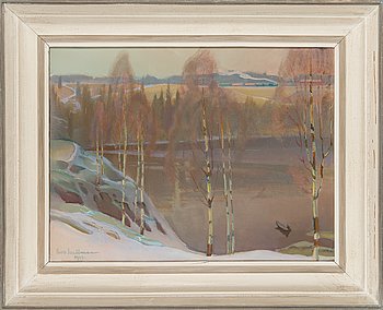 Eero Snellman, oil on canvas, signed and dated 1944. - Bukowskis