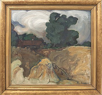 Fabian Emond, oil on canvas signed and dated 20. - Bukowskis