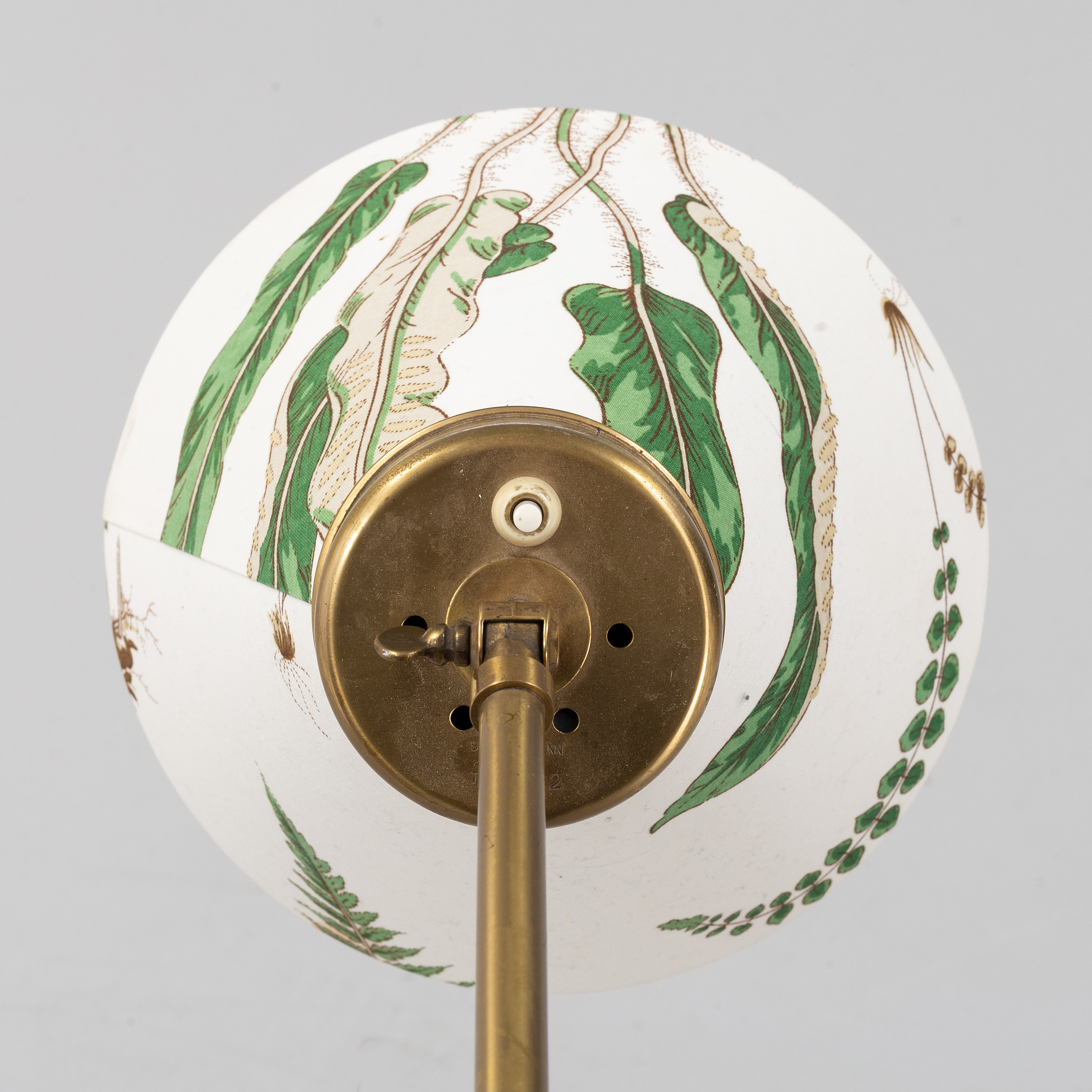 Josef Frank, a model '1842' brass floor light, Firma Svenskt Tenn ...