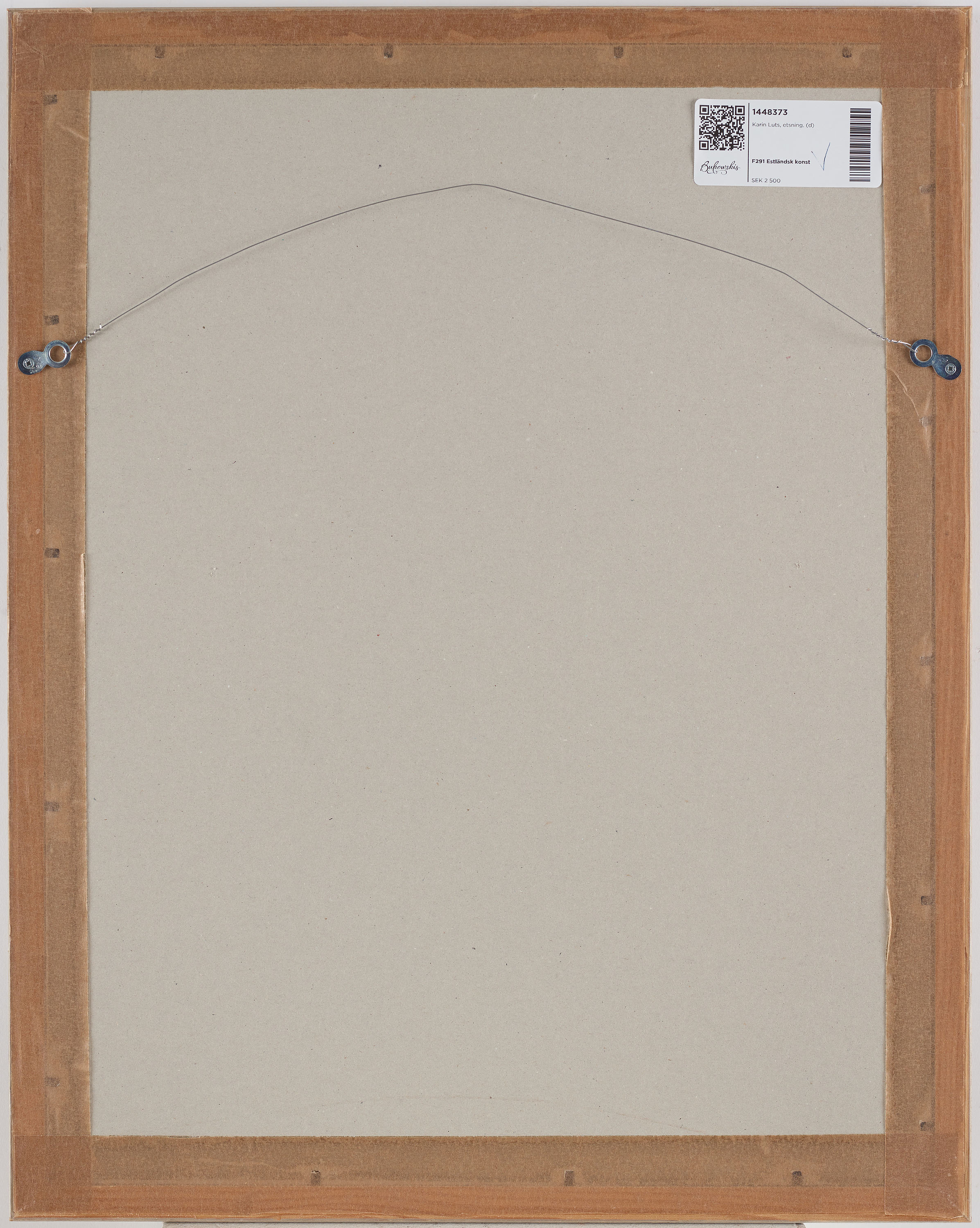 Karin Luts, etching, signed and numbered 2/10. - Bukowskis