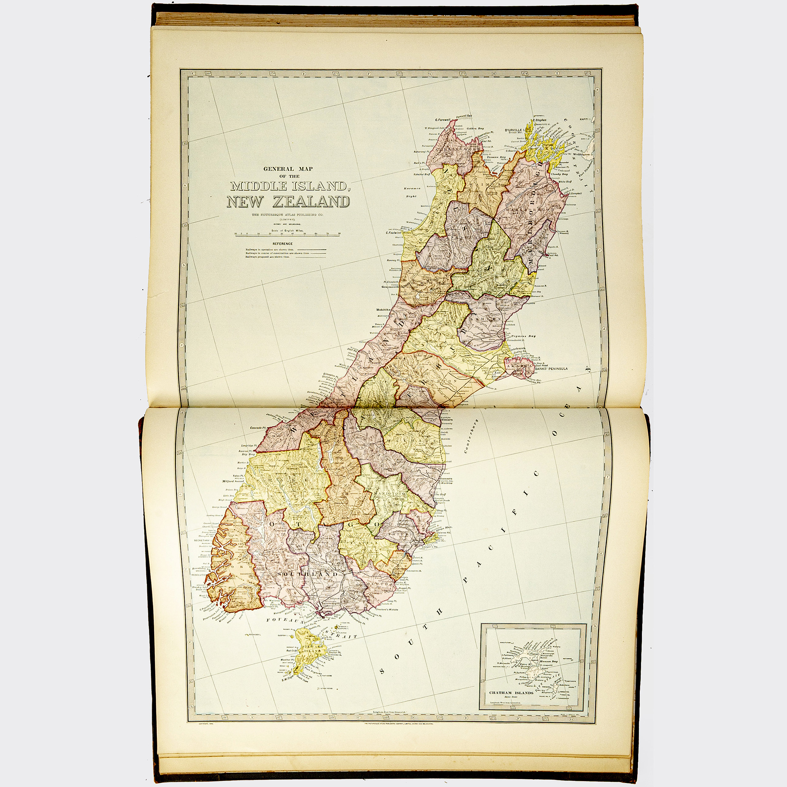 Andrew Garran 'Picturesque atlas of Australasia', förstaupplagan, tre ...