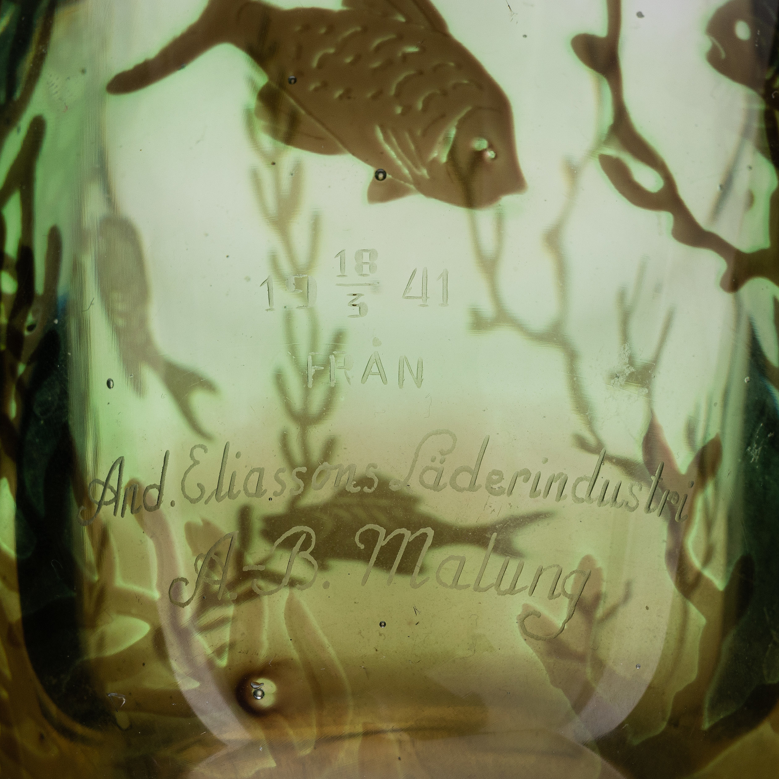 Edward Hald, a graal glass vase, Orrefors. - Bukowskis