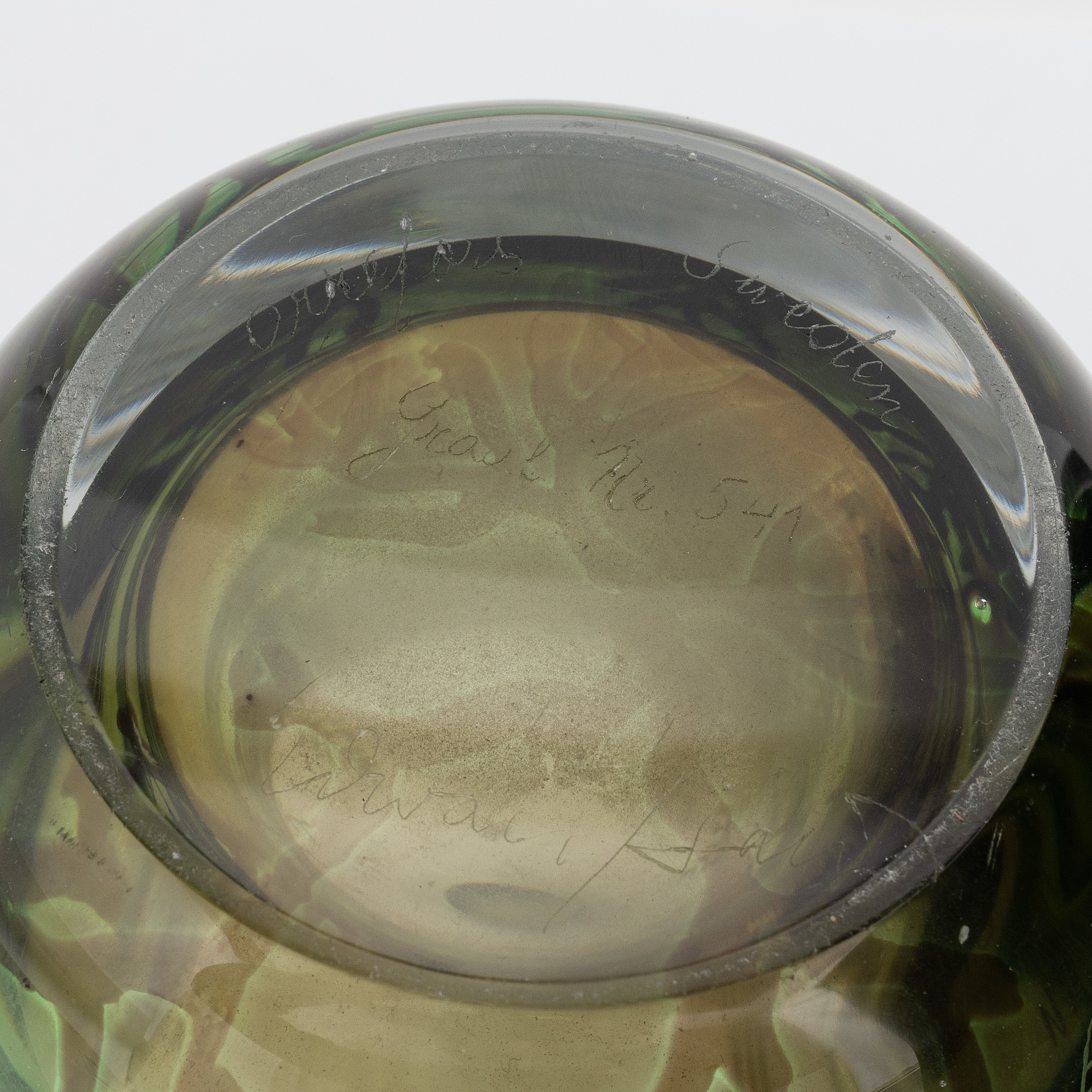 Edward Hald, a graal glass vase, Orrefors. - Bukowskis