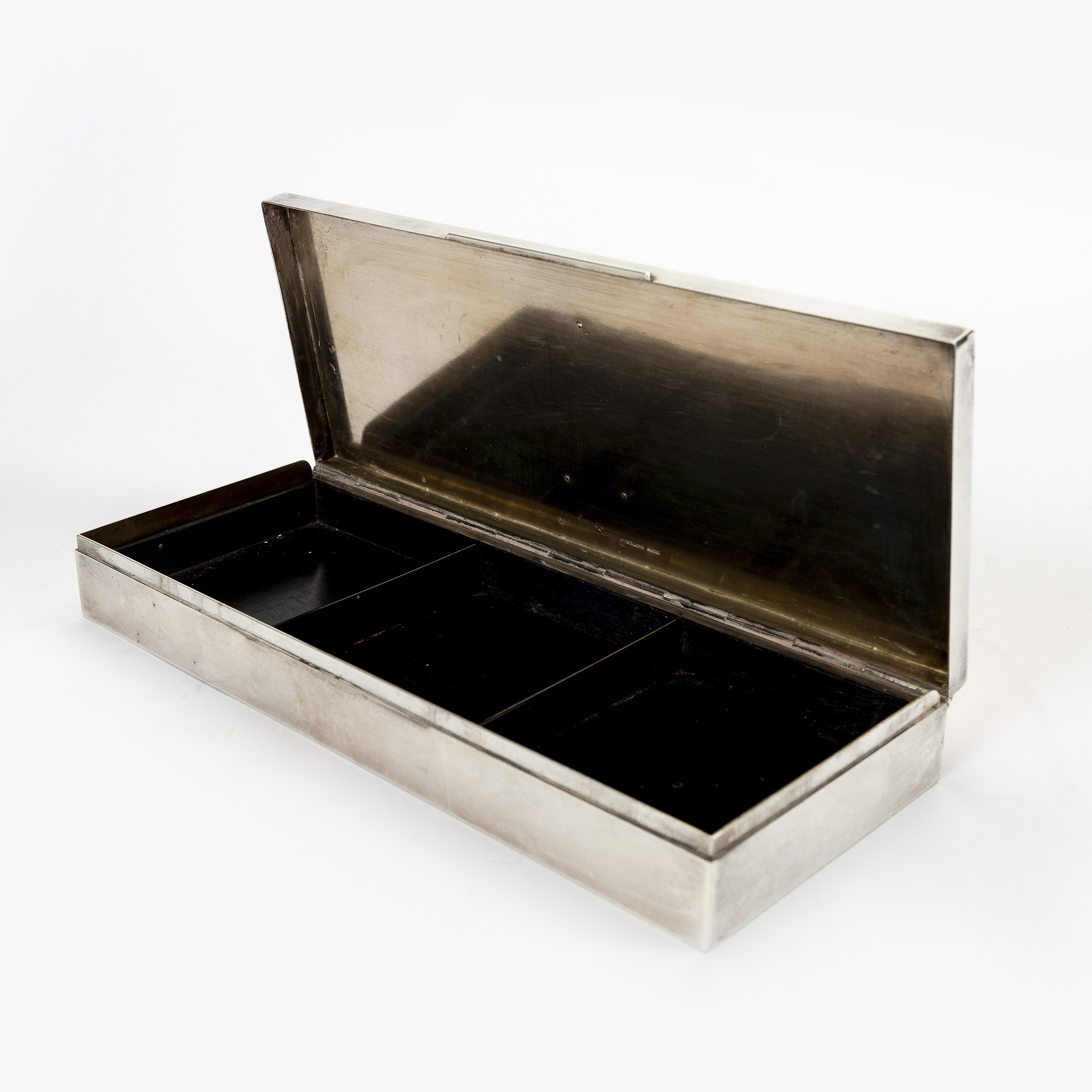A Swedish 20th century sterling silver cigaret box mark of Wiwen ...
