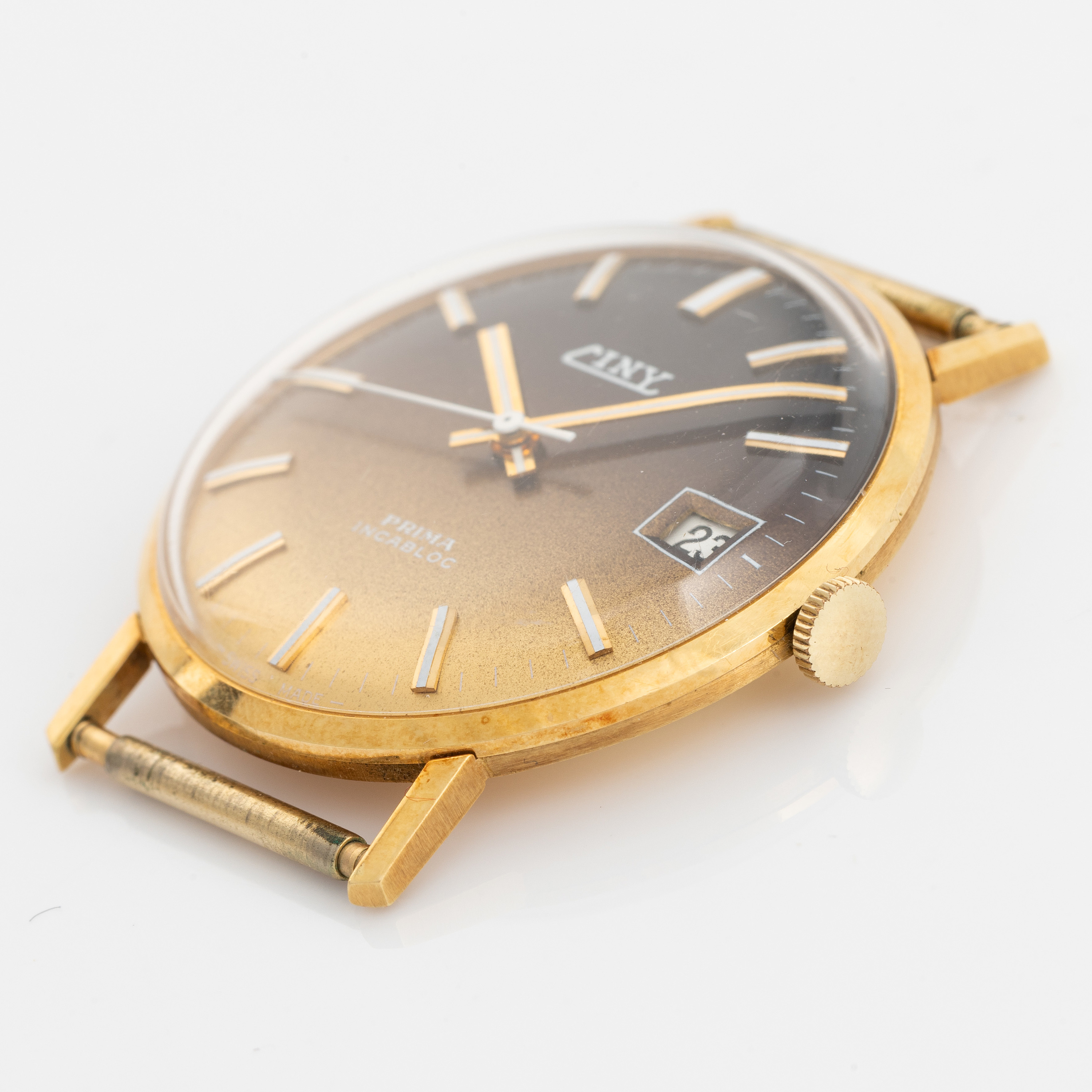 Ciny, Prima, Incabloc, armbandsur, 34 mm. - Bukowskis