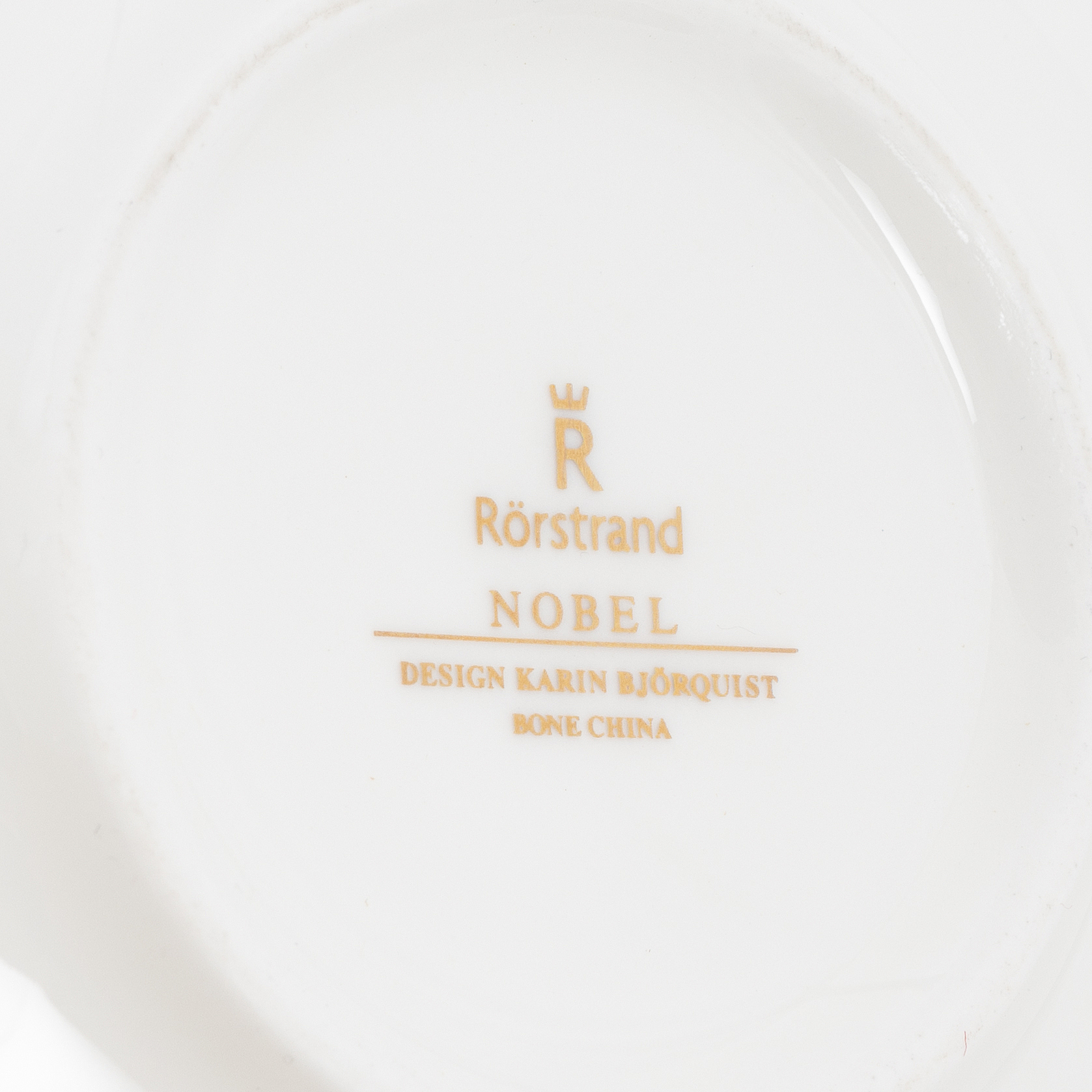 Karin Björquist, matservis, porslin, "Nobel", 62 delar, Rörstrand ...