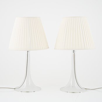 Philippe Starck, a pair of 'Miss K' table lights, Flos, Italy. - Bukowskis