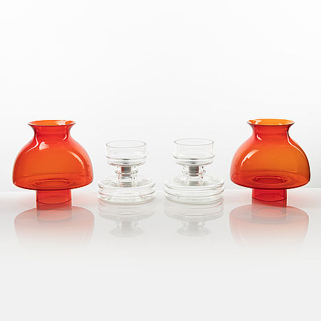 Nanny Still, a pair of 'Apollo' lanterns, Riihimäen Lasi, 1970-76 ...