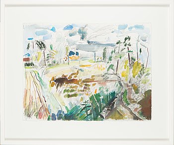 Carl Wargh, akvarell, signerad och daterad -85. - Bukowskis