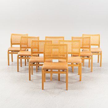 Eight chairs, Dux, Sweden, late 20th century. - Bukowskis