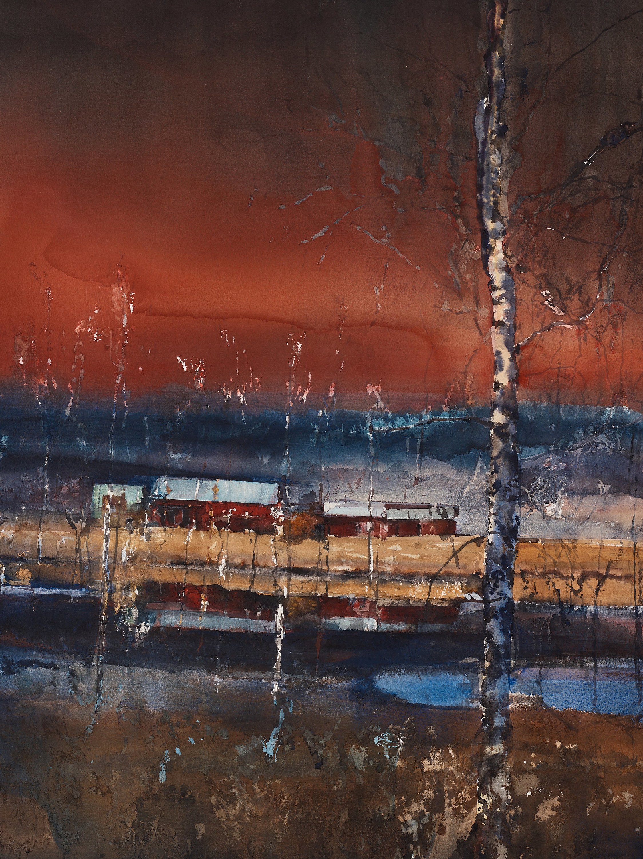 Lars Lerin, "Hemtrakter". - Bukowskis