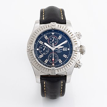 Breitling, Super Avenger, chronograph, wristwatch, 48,4 mm. - Bukowskis
