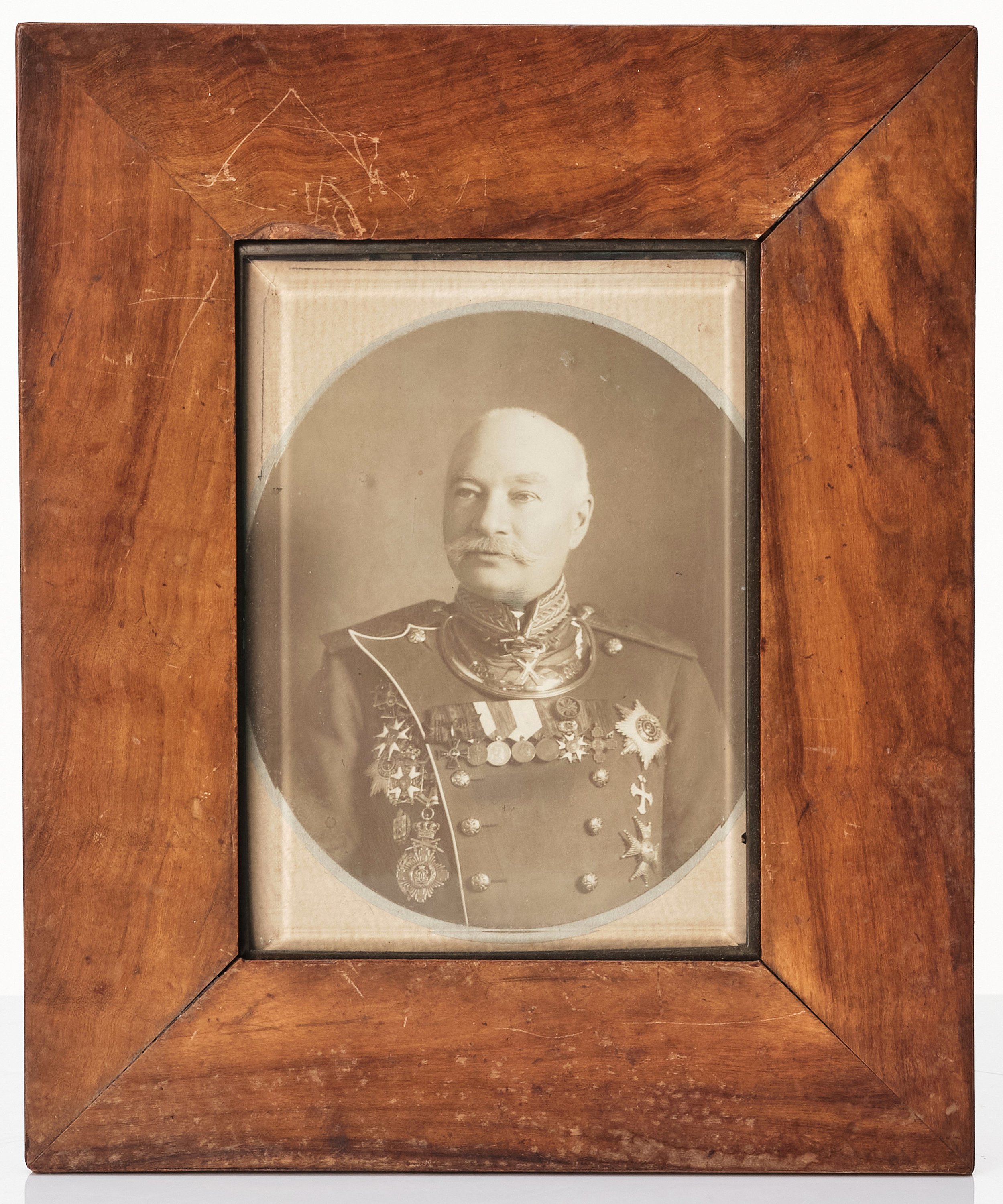 A Russian commemorative glass Goblet, engraved with Russian imperial ...